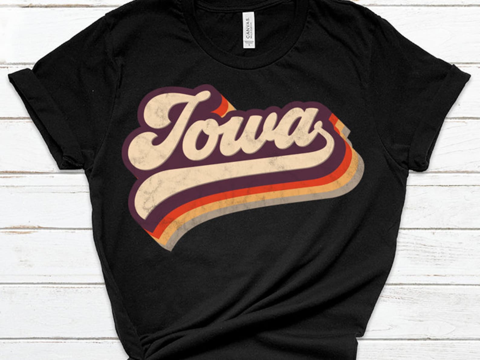 Retro Iowa PNG Sublimation Design, IA, U.S. State, Vintage, Distressed ...