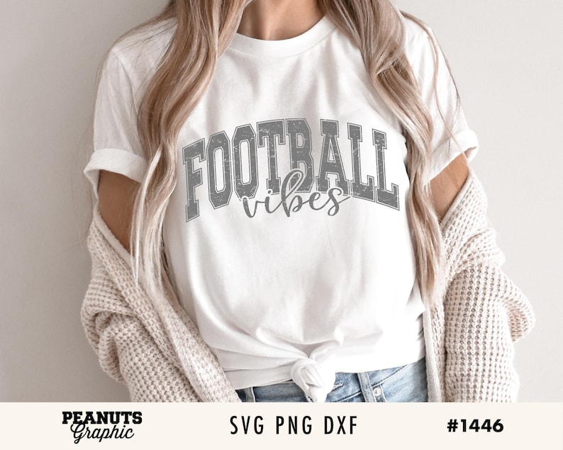 Football Vibes SVG PNG, Football Svg, Football Mom Svg, Football Mom ...