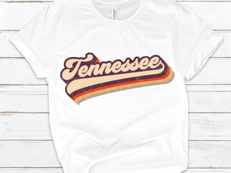 Retro Tennessee PNG Sublimation Design, TN, U.S. State, Vintage ...