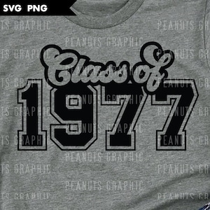 Class of 1977 Reunion SVG, PNG Files for Cricut, Silhouette (digital ...