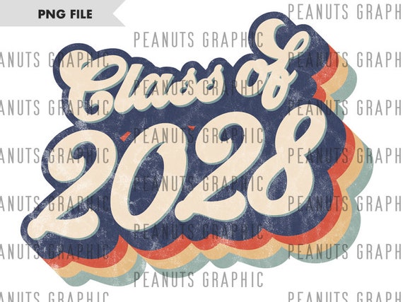 Retro Class of 2028 PNG Sublimation Design Vintage - Etsy