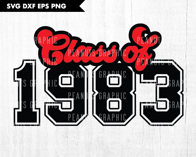 Reunion SVG Class of 1983 Svg Group Spirit Shirt Senior 80 - Etsy