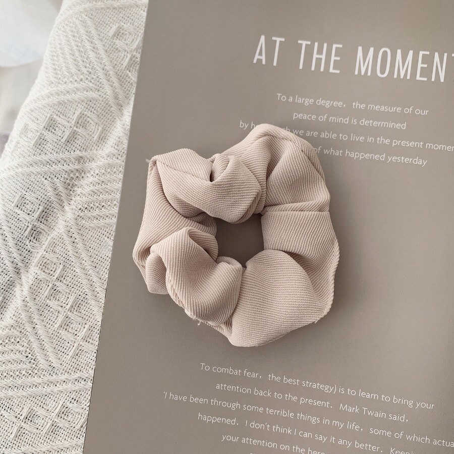 Handmade Lined Neutral Scrunchie High Quality Ribbed Jersey | Etsy