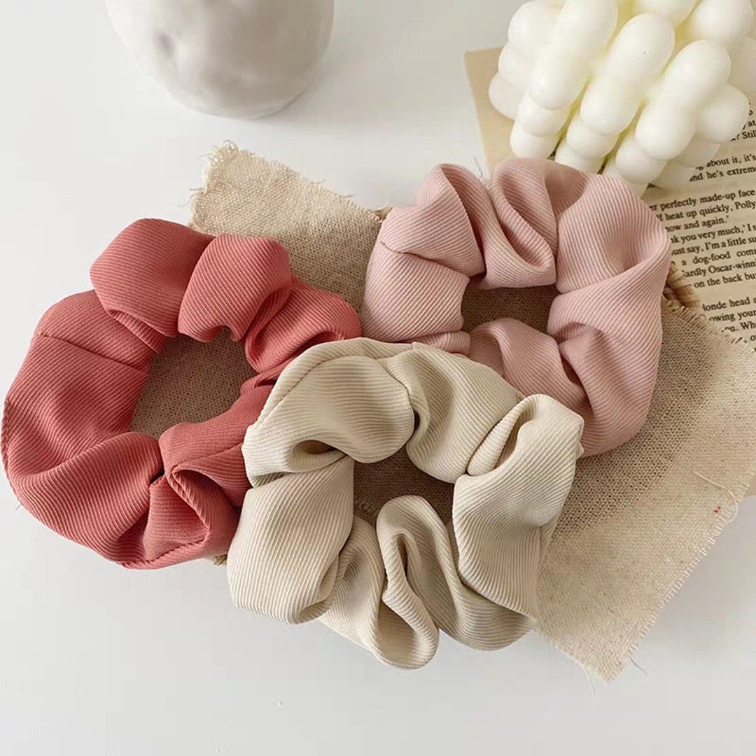 Handmade Lined Neutral Scrunchie High Quality Ribbed Jersey - Etsy