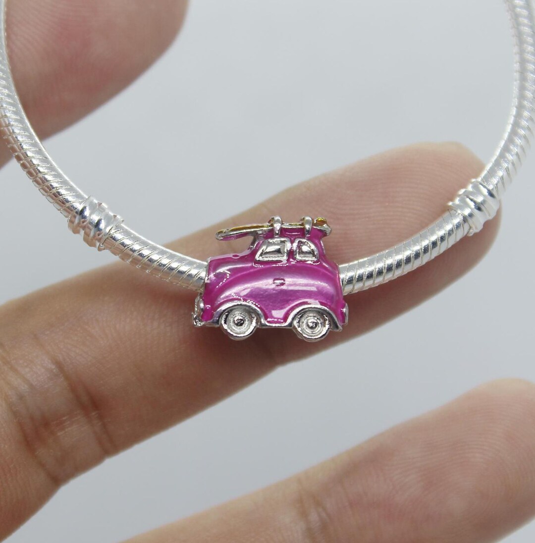Pink Car Pendant Cute Automobile Charm Pink Jewelry for Car Lovers ...