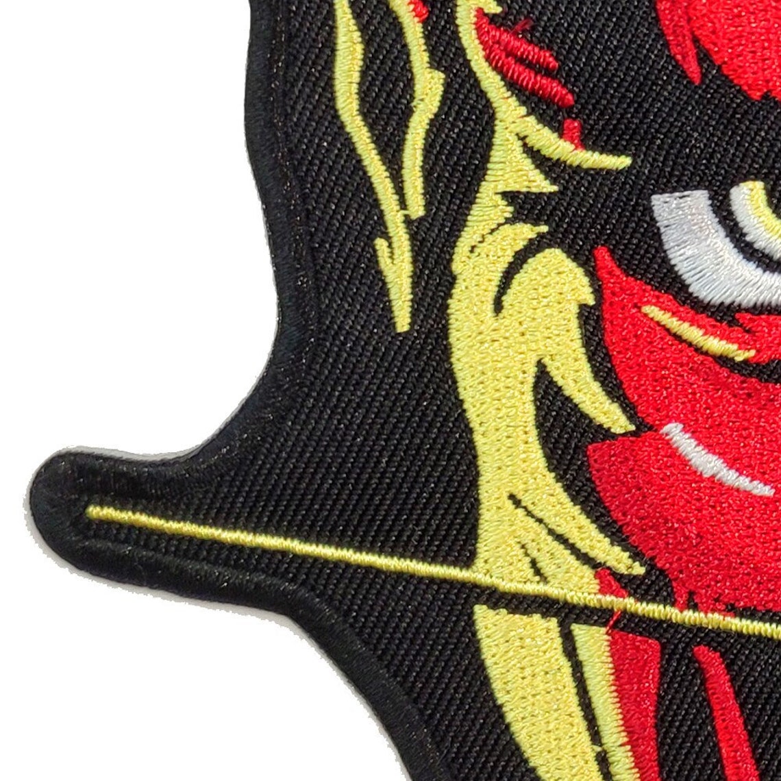 Patches For Clothing The RED DEVIL PATCH Motorcycle Embroidery | Etsy