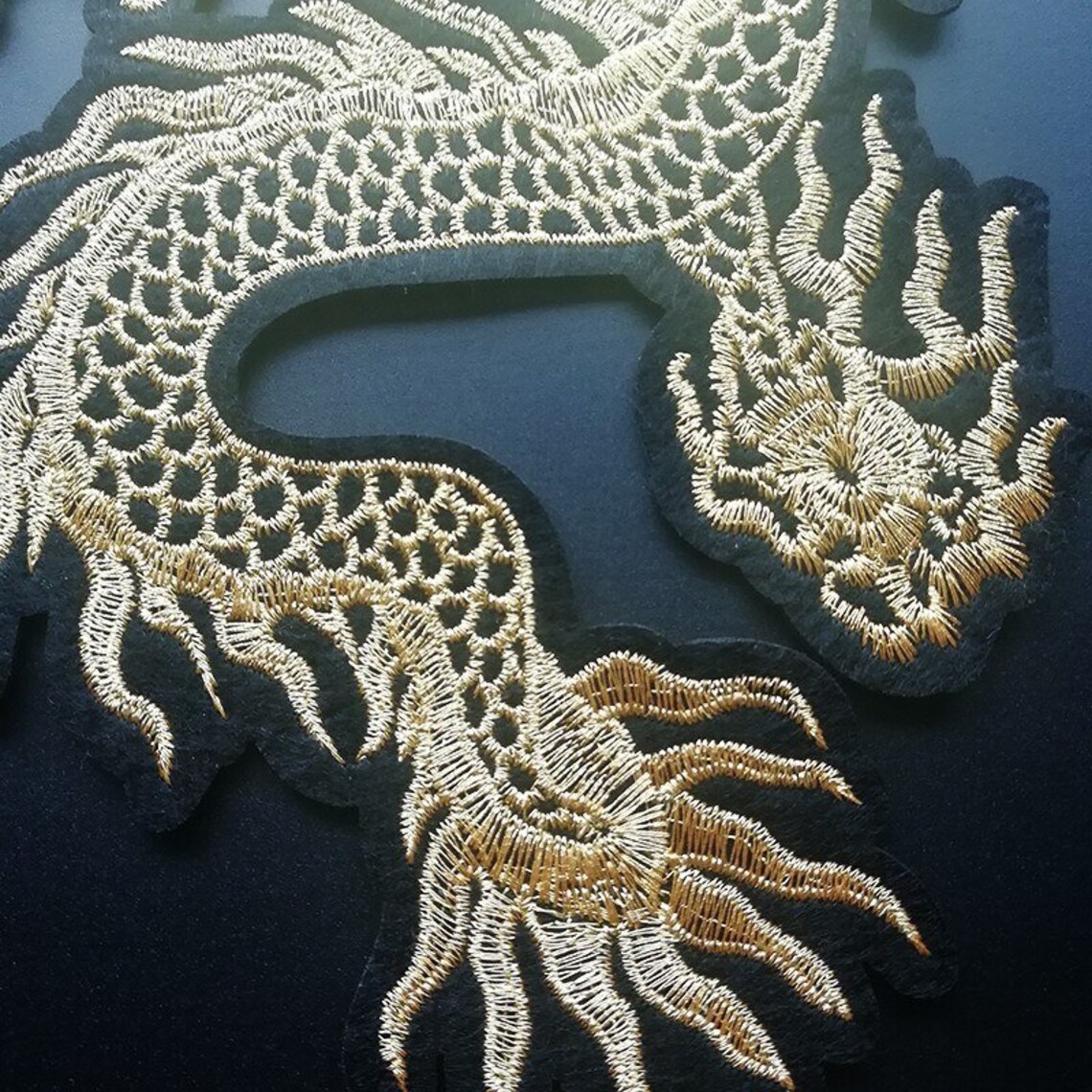 Discount/golden Chinese Dragon Embroidery Patch /sew on - Etsy