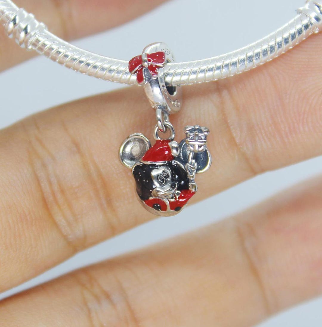Disney Mickey Mouse Red Outfit Charm - Sterling Silver Pendant, Iconic ...