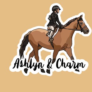 Custom Horse Sticker Waterproof Vsco Laptop Water Bottle Sticker Photo ...