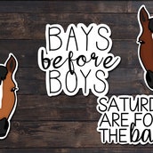 Bay Horse Equestrian Waterproof Vsco Laptop Water Bottle Sticker Gift ...