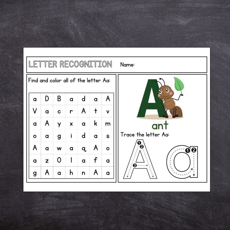 Alphabet Letter Recognition, Preschool Printables, Kindergarten ...