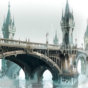 128+ Gothic Victorian Bridge Procreate Brush Set | Stamps for Procreate ...