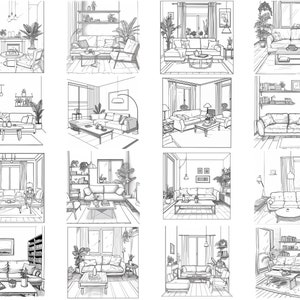 135+ Living Room Procreate Brush Set | Stamps for Procreate | Instant ...