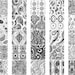Damascus Steel Seamless Pattern SVG Bundle, Set of 100, Instant Digital ...