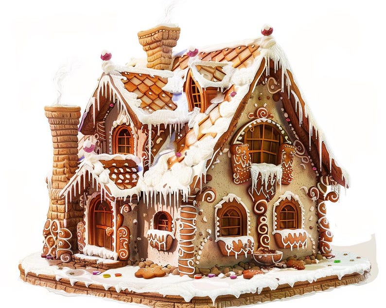 128+ Gingerbread House and Cookies Procreate Brush Set | Stamps for ...