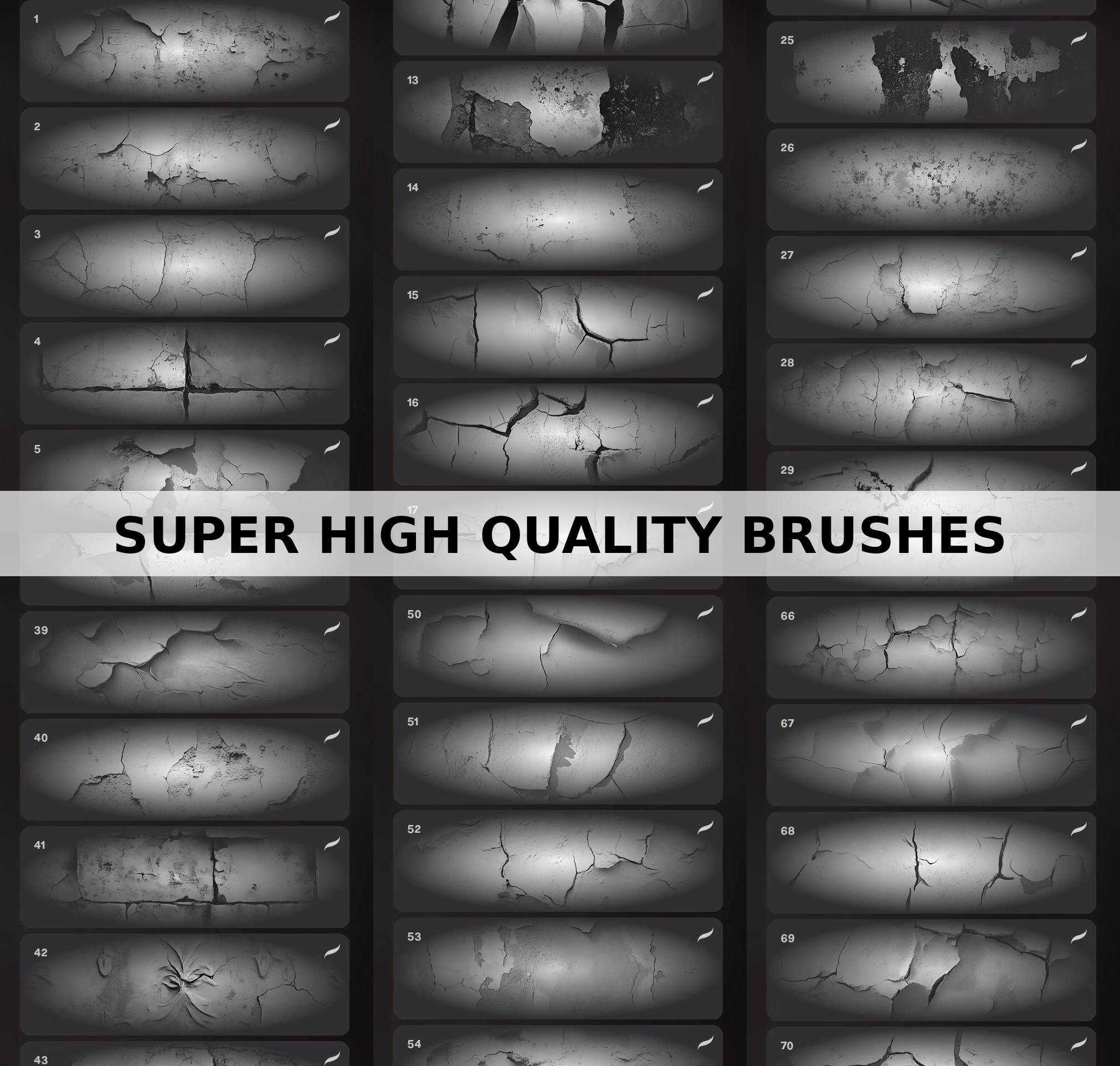 100+ Chipped Plaster Procreate Brushes: Seamless Texture Patterns ...