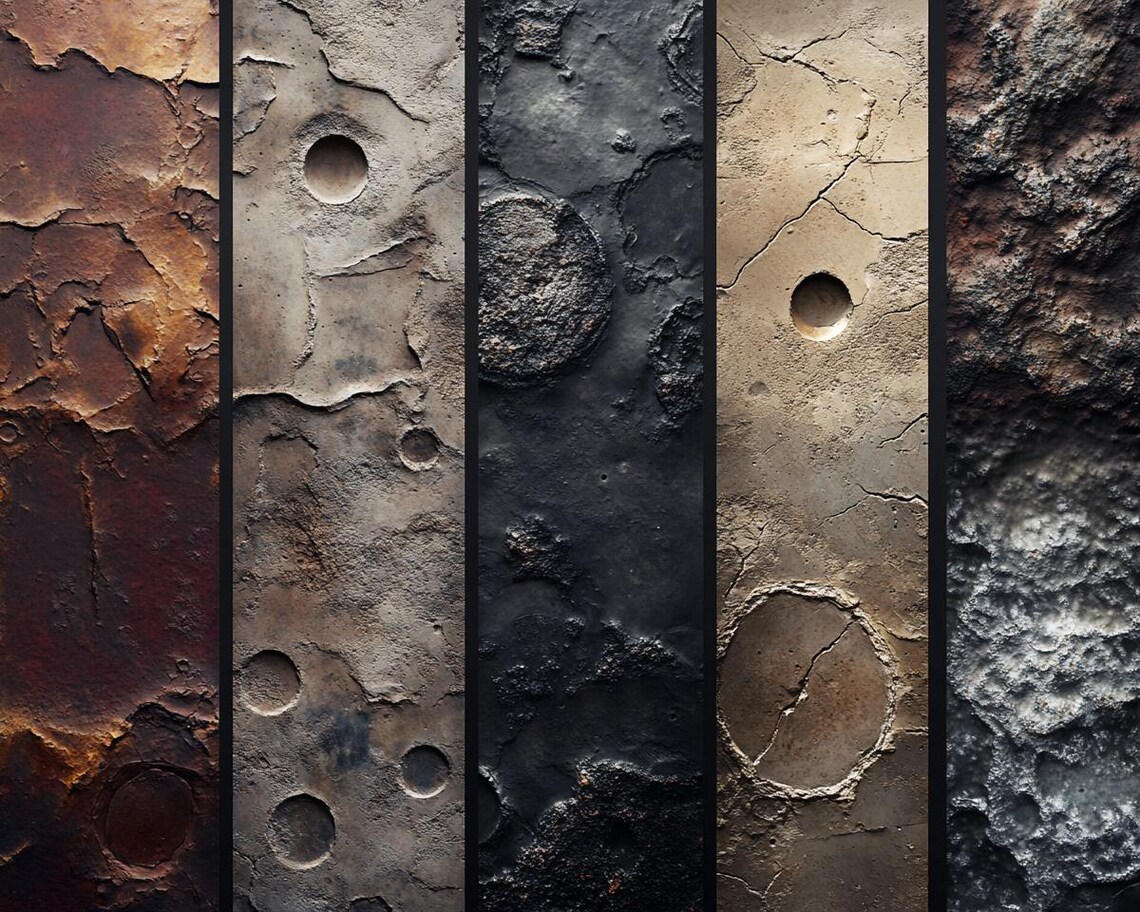 100+ Cratered Planet Texture Procreate Brushes: Seamless Patterns ...