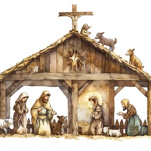 128+ Nativity Scene Procreate Brush Set | Stamps for Procreate ...