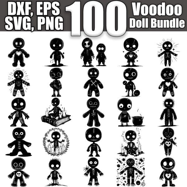 Voodoo Doll Svg - Etsy
