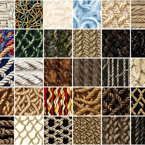100+ Rope Fiber Texture Procreate Pattern Brushes, Seamless Textures ...