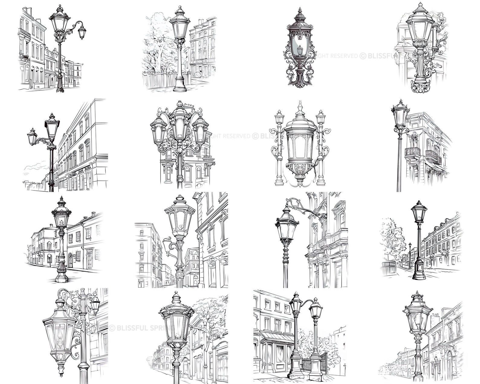 100+ Street Lamp Procreate Brush Set | Unique Realistic Lamp Stamp ...