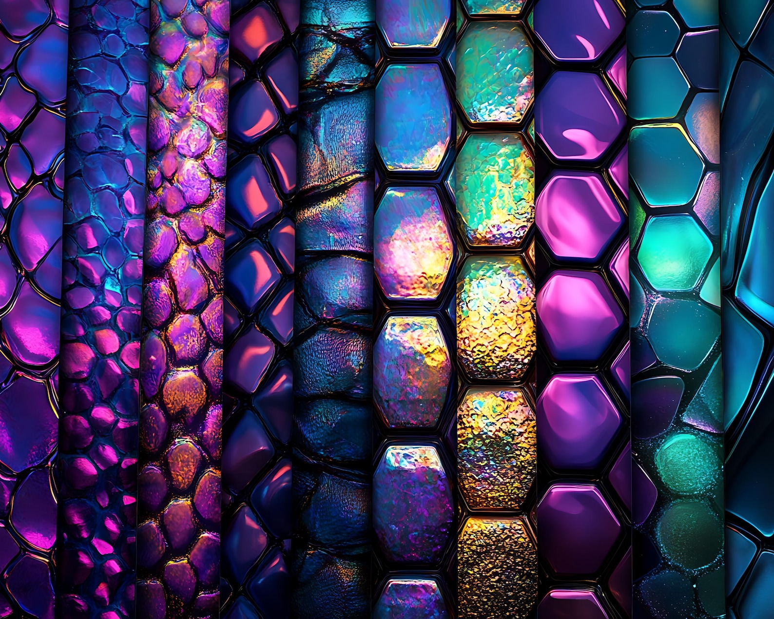 Chameleon Texture Procreate Brushes: Seamless Patterns (instant ...