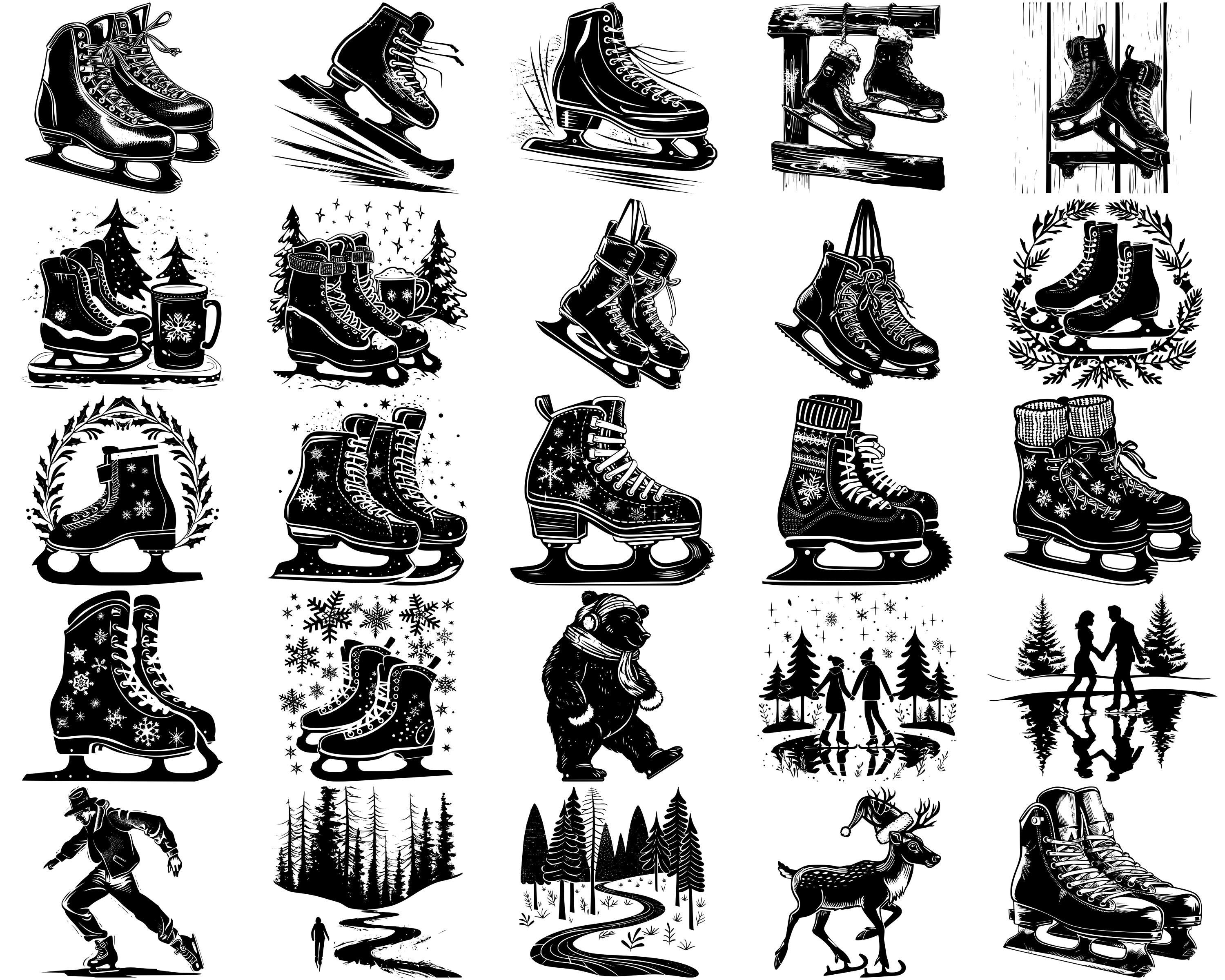 Ice Skating SVG Bundle, Set of 100, Instant Digital Download Svg Png ...