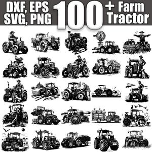Farm Tractor SVG Bundle, Set of 100, Instant Digital Download Svg Png ...