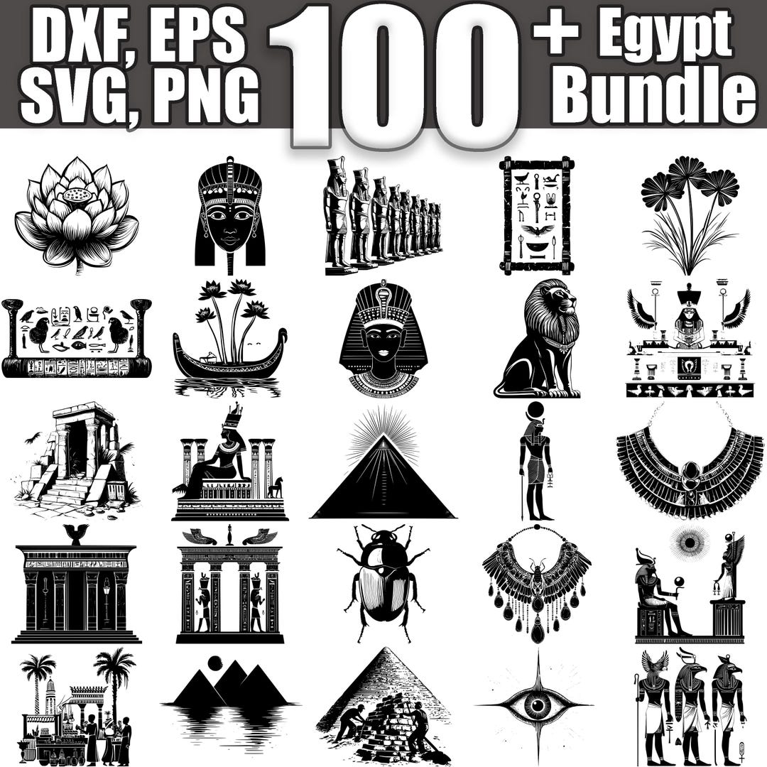 Egypt SVG Bundle, Set of 100, Instant Digital Download Svg Png Dxf Eps ...