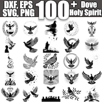 Dove With Olive Branch Svg, Christian Faith Symbol (digital Download ...