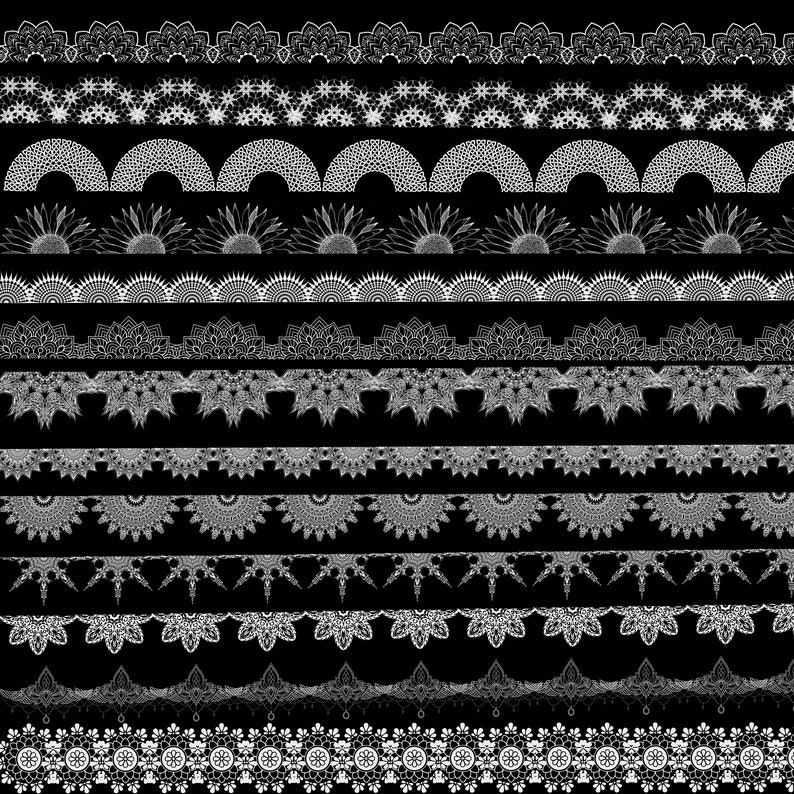 100 Procreate Lace Texture Brushes Lace Brushes Set for - Etsy