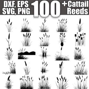 Cattail Reed SVG Bundle, Set of 100, Instant Digital Download Svg Png ...