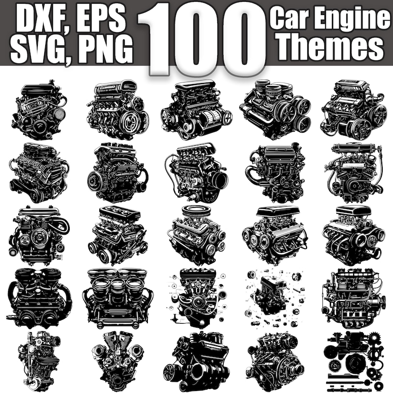 Ls Engine Dxf Files - Etsy