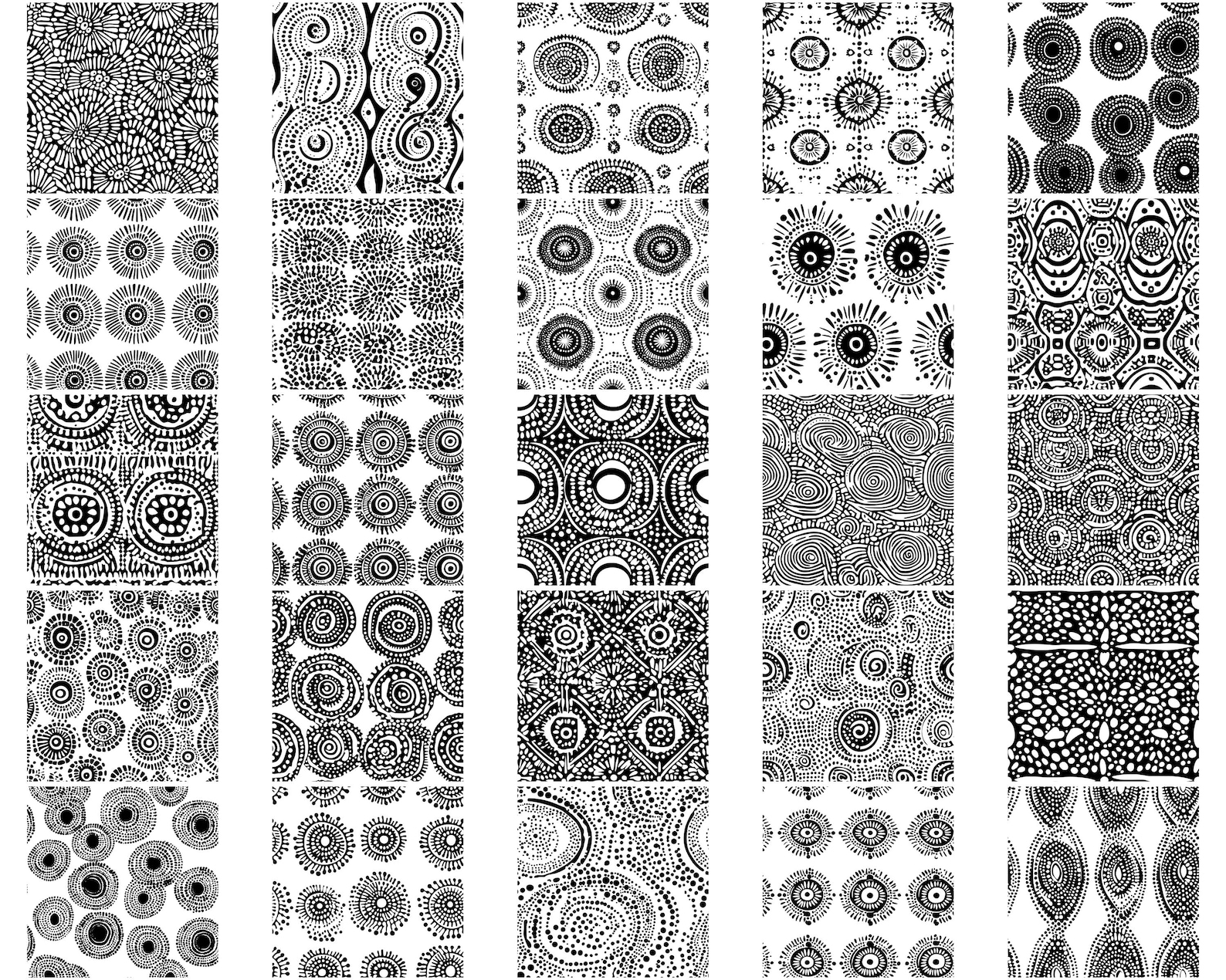 Japanese Shibori Seamless Pattern SVG Bundle: 100 Designs (digital ...