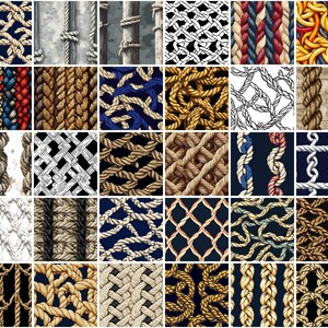 Braided Rope Procreate Brushes: 100+ Seamless Texture Patterns (digital ...
