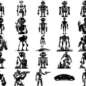 Robots and Gadgets SVG Bundle: 100 Tech Designs (digital Download) - Etsy