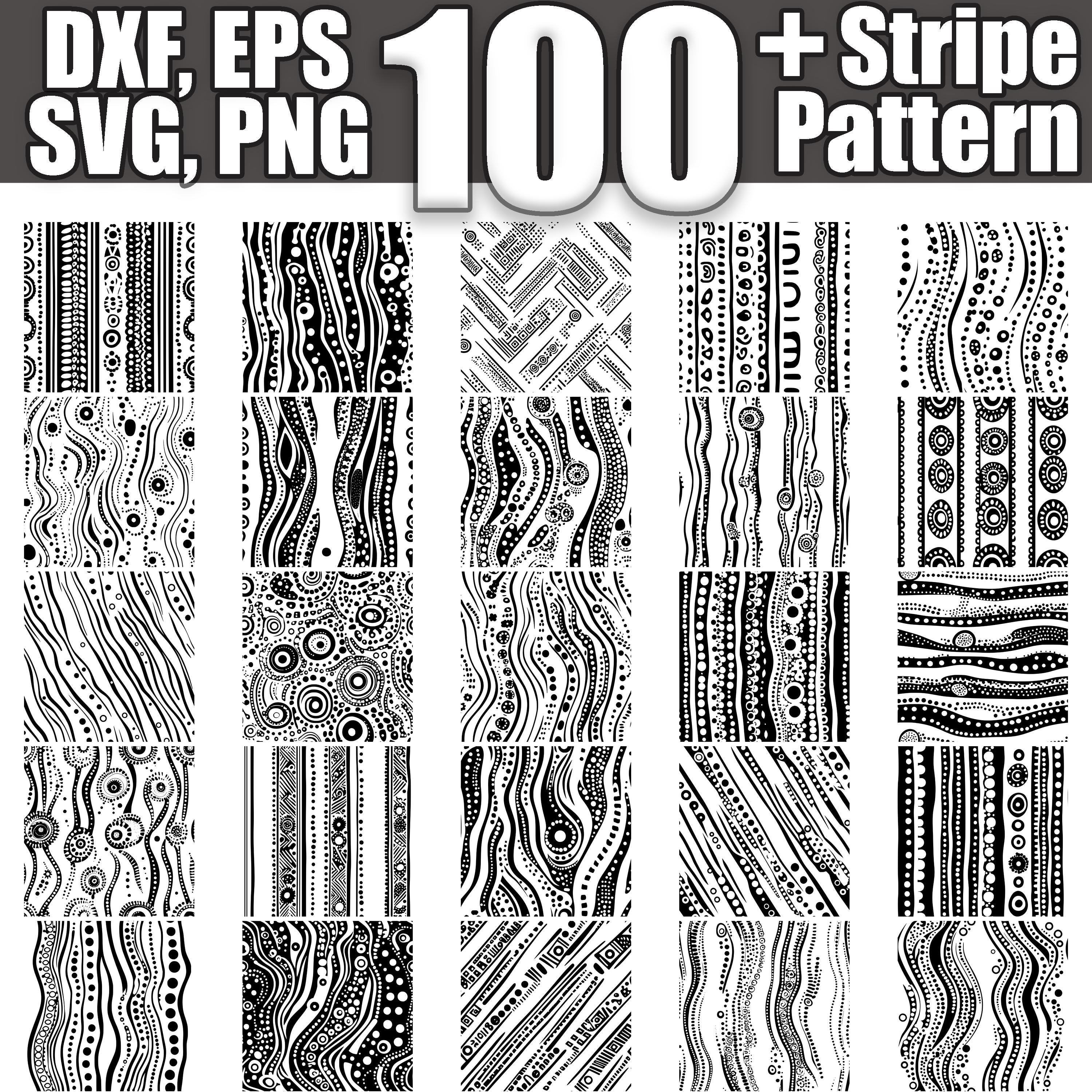 Stripe Pattern SVG Bundle: 100 Seamless Designs (digital Download) - Etsy