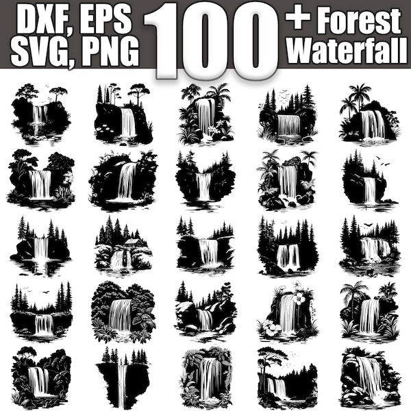 Waterfall Svg - Etsy