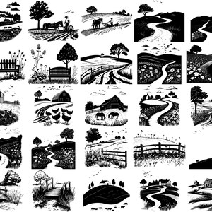 Countryside SVG Bundle, Set of 100, Instant Digital Download Svg Png ...