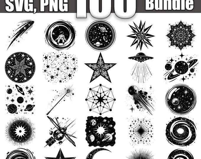100+ Space Nebula SVG Bundle,instant Digital Download, PNG, SVG Cut ...