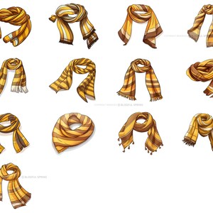 100+ Muffler Procreate Brush Set | Unique Realistic Scraf Stamp Brushes ...