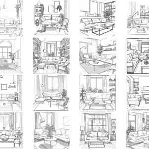 135+ Living Room Procreate Brush Set | Stamps for Procreate | Instant ...