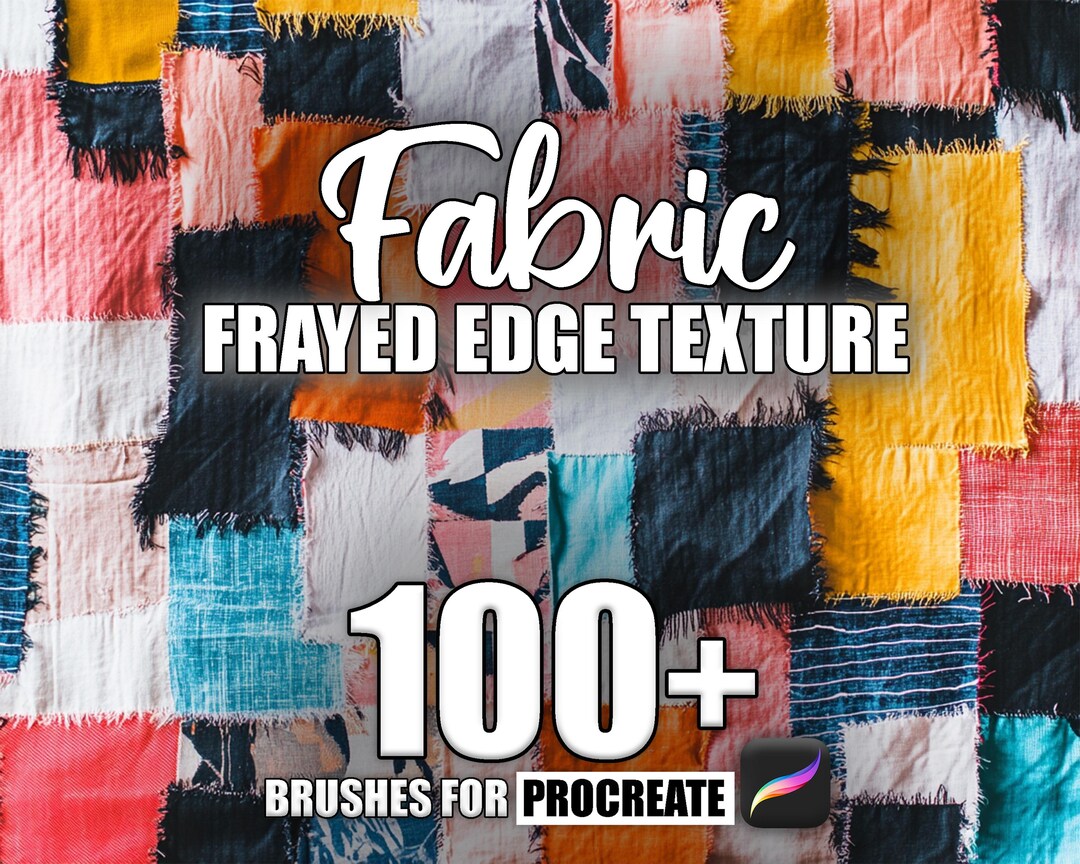 100+ Frayed Fabric Edge Texture Procreate Brushes: Seamless Patterns ...
