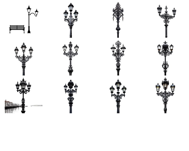 100+ Street Lamp Procreate Brush Set | Unique Realistic Lamp Stamp ...