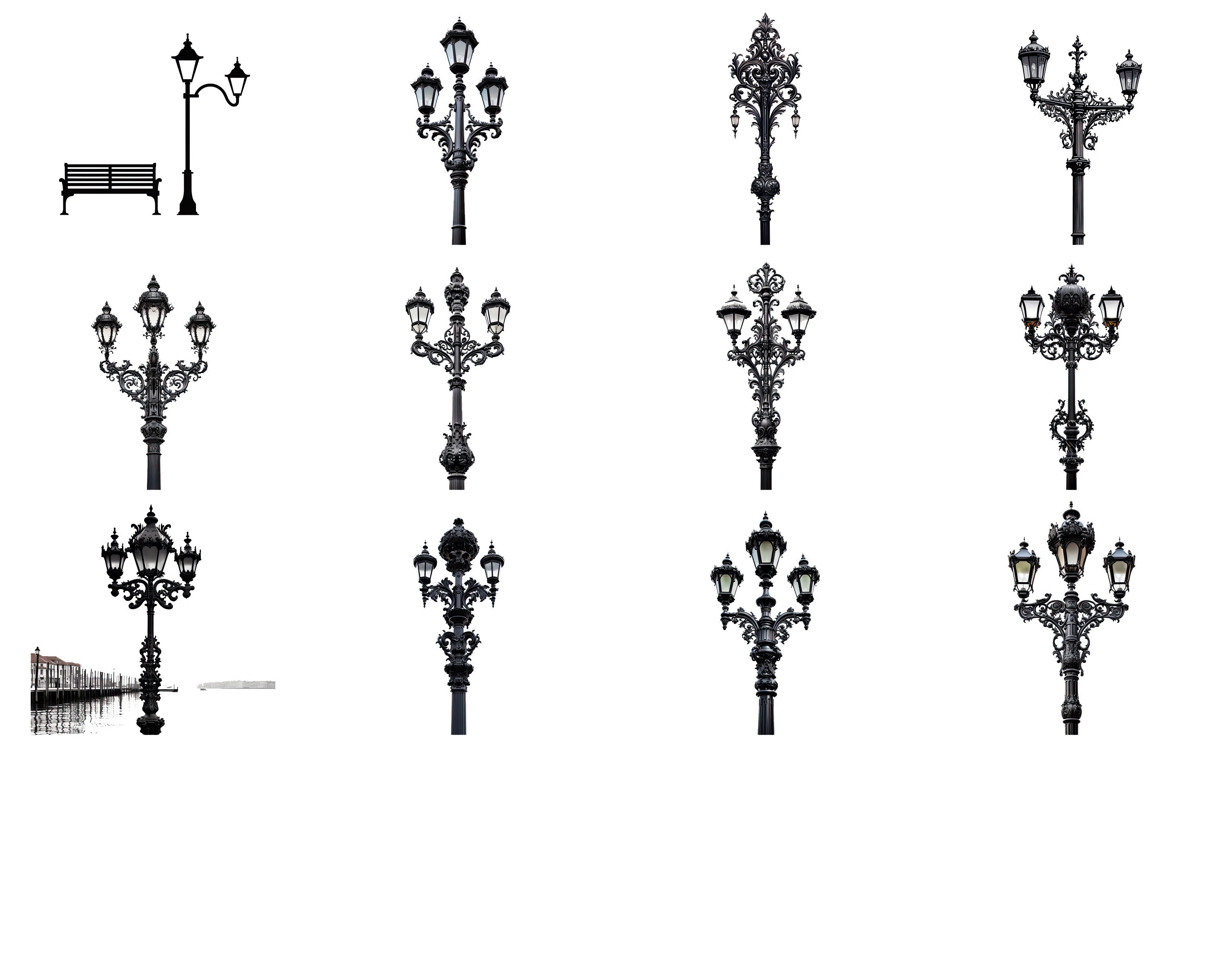 100+ Street Lamp Procreate Brush Set | Unique Realistic Lamp Stamp ...