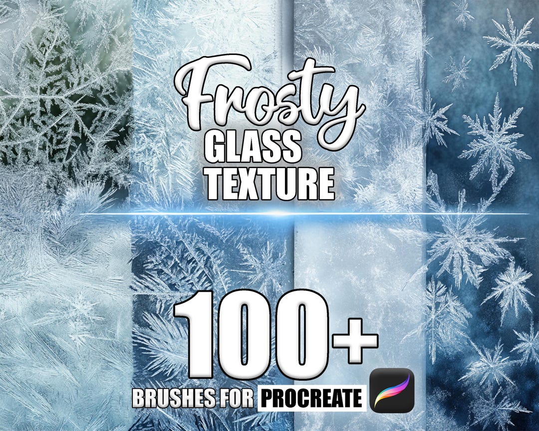 Frosty Glass Texture Procreate Brushes: 100+ Seamless Winter Patterns (digital Download) - Etsy