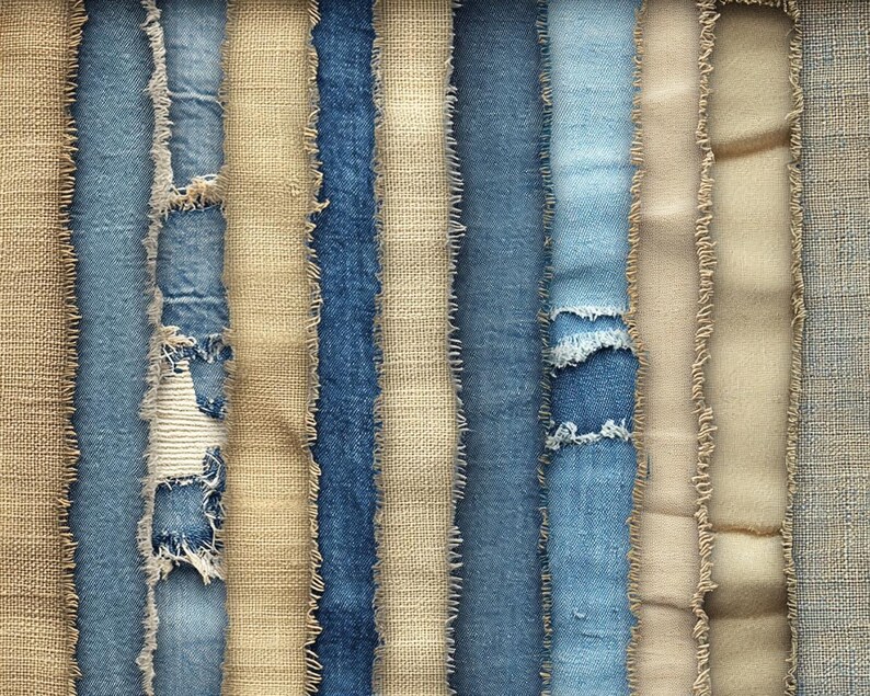100+ Frayed Fabric Edge Texture Procreate Brushes: Seamless Patterns ...