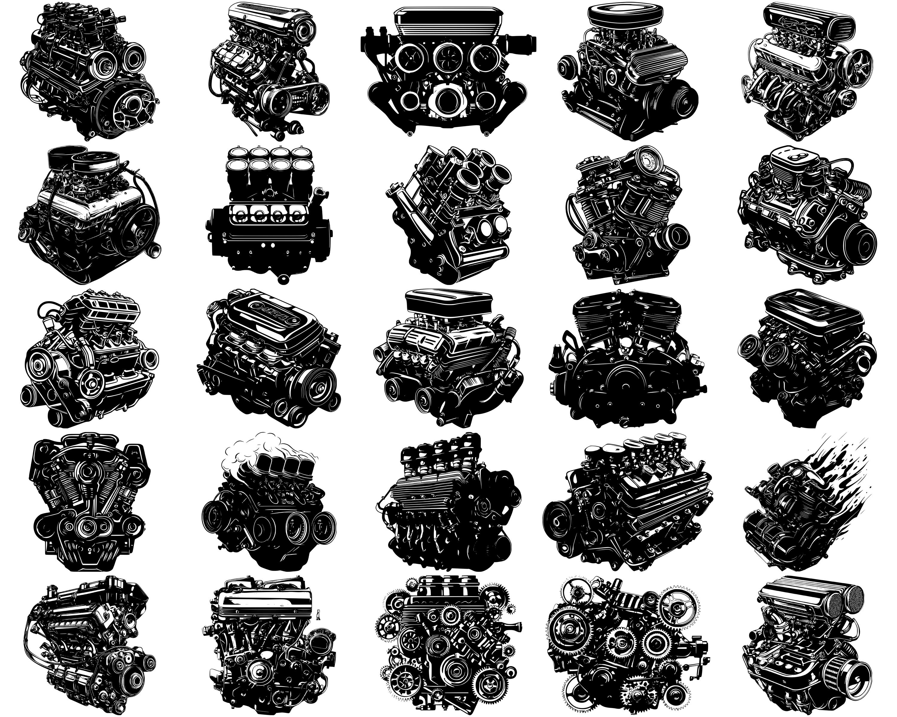 Car Engine SVG Bundle, Set of 100, Instant Digital Download Svg Png Dxf ...