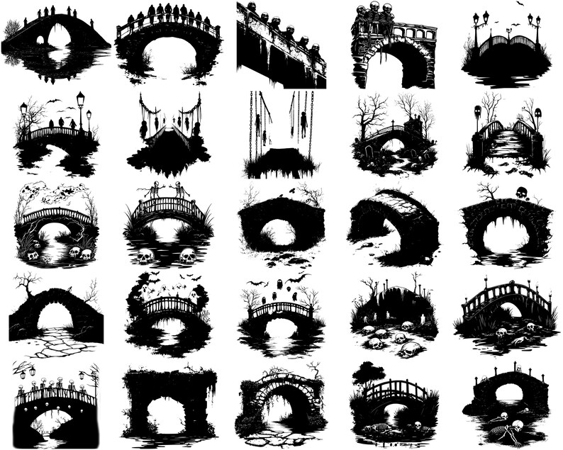 Corpse Bridge SVG Bundle, Set of 100, Instant Digital Download Svg Png ...