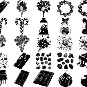Candy SVG Bundle, Set of 100, Instant Digital Download Svg Png Dxf Eps ...